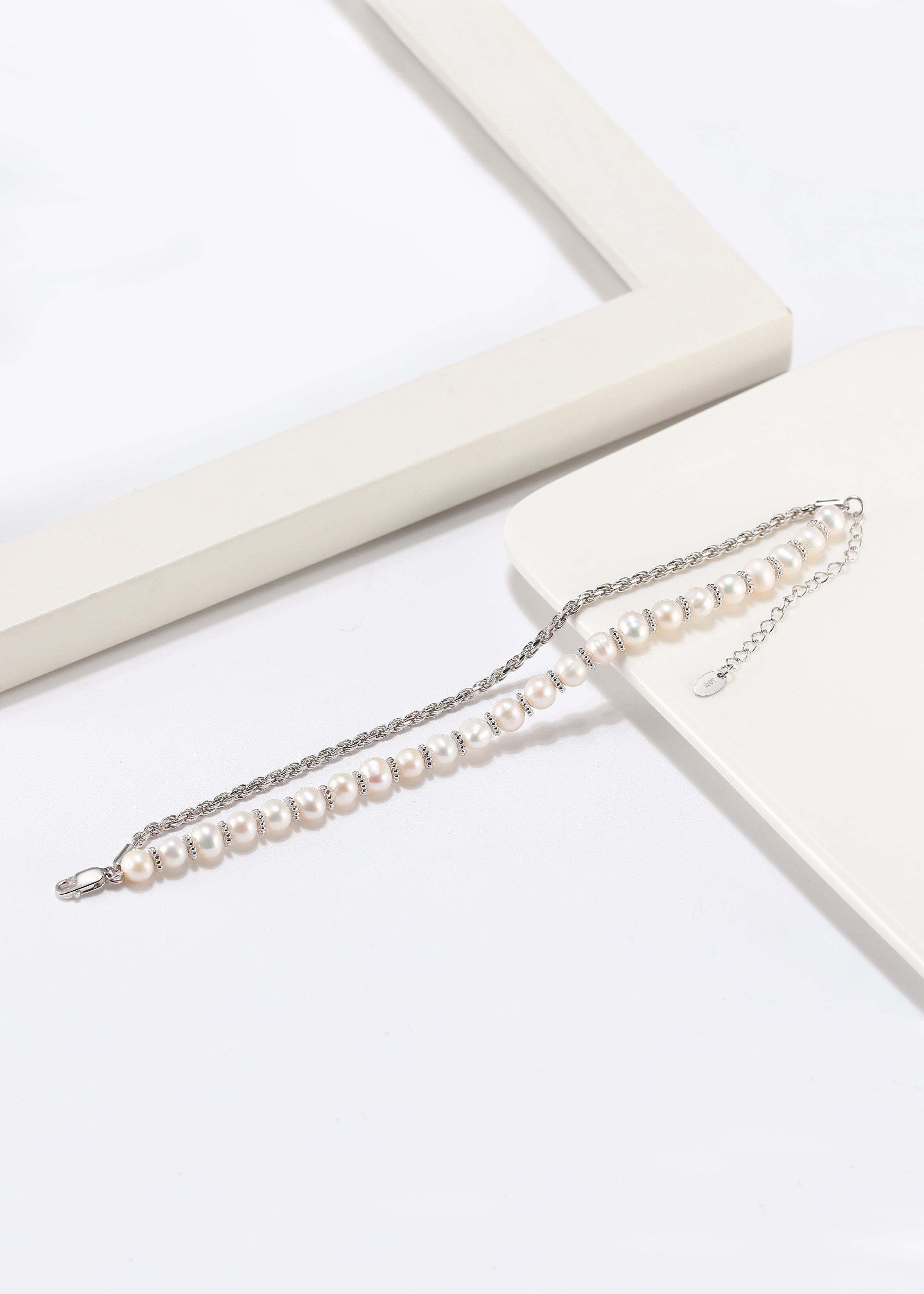Pearl Rope Double Bracelet - Sterling Silver/Freshwater Pearl – Shiro ...