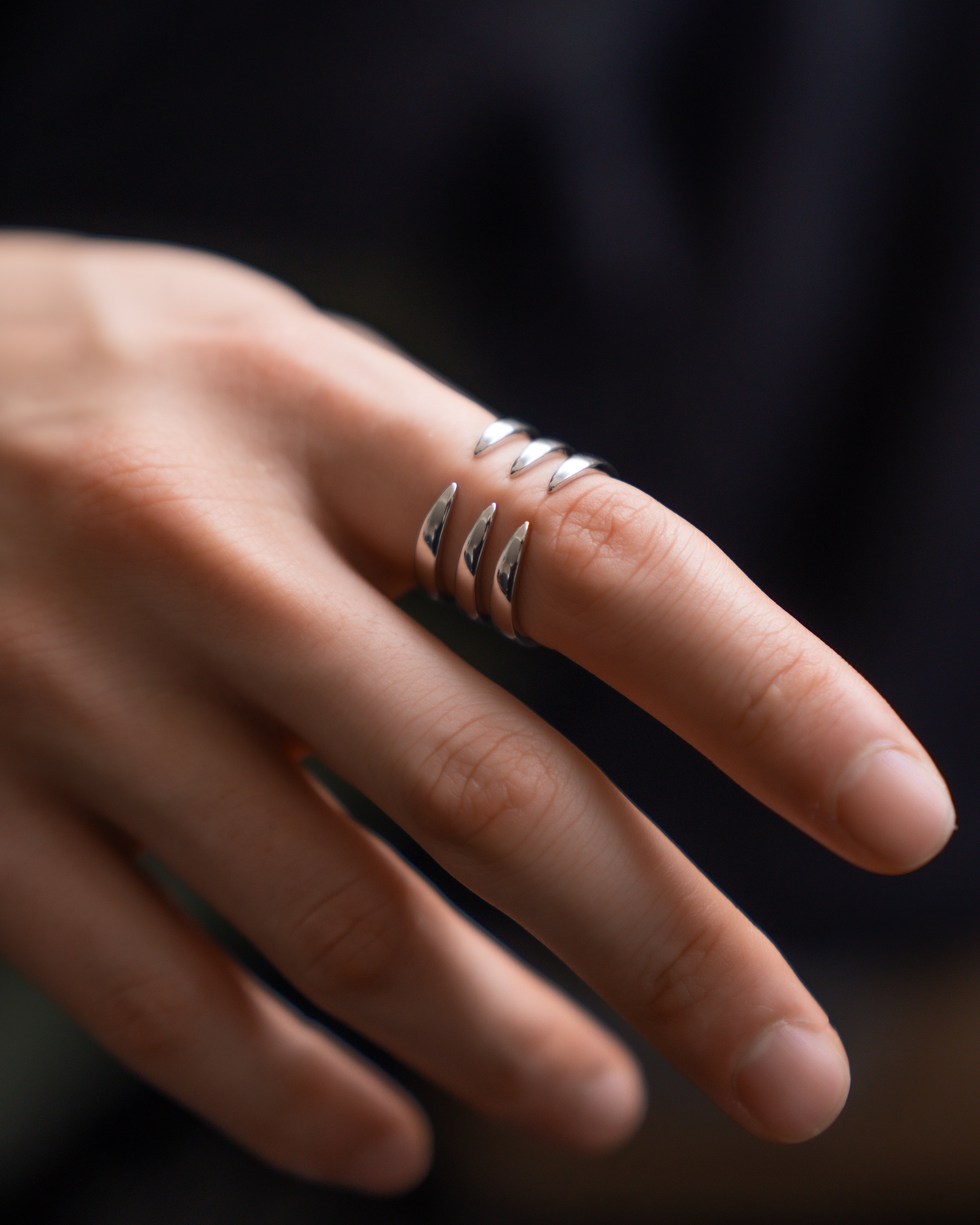 Zombie Aku Rib Cage Ring - Sterling Silver – Shiro Studio