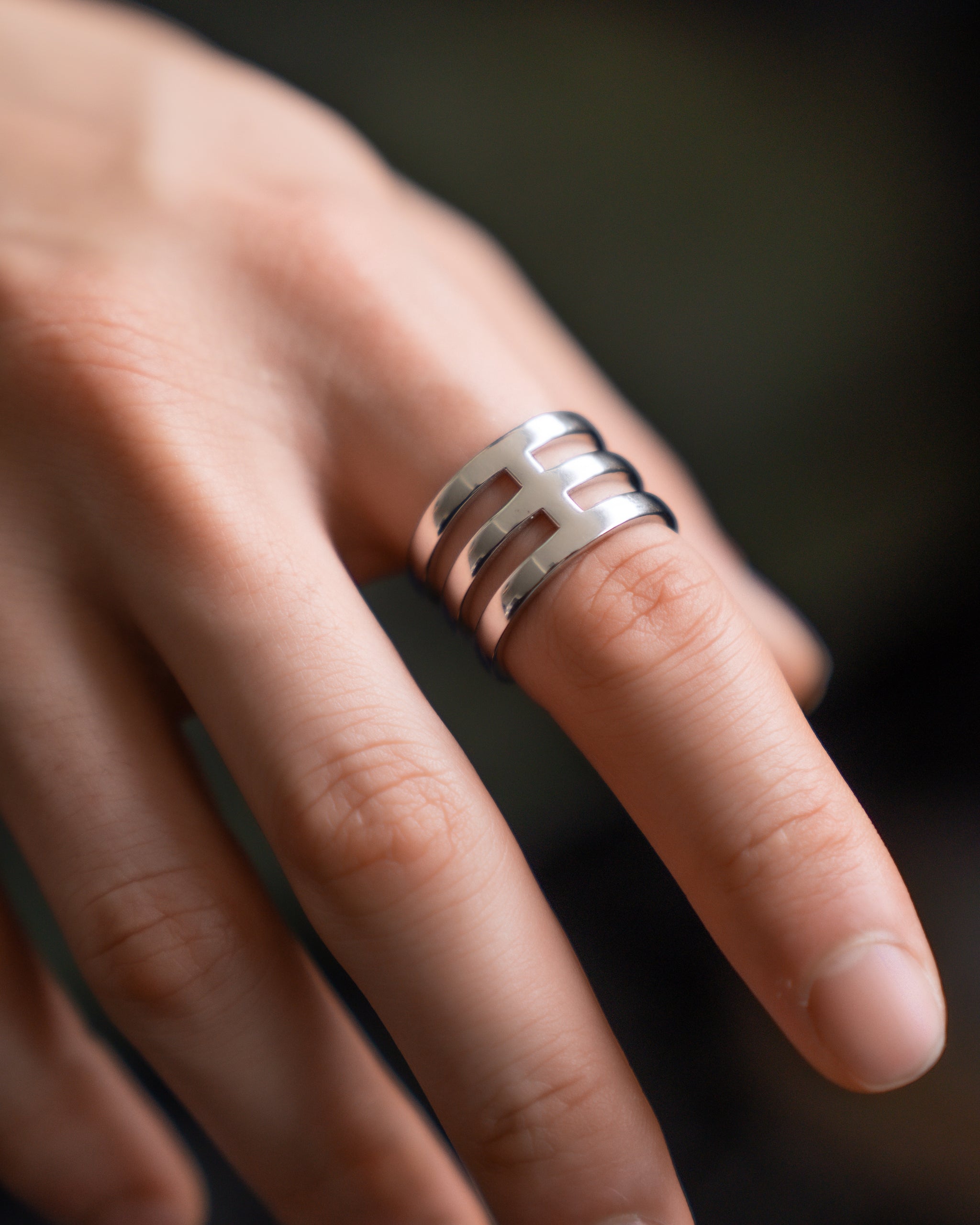 Zombie Aku Rib Cage Ring - Sterling Silver – Shiro Studio